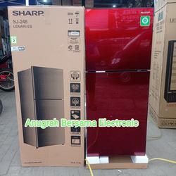 Promo Sharp Kulkas 2 Pintu SJ-246XG-MR Shine Glass Matrix Red 205L Cicil 0% 3x - Jakarta Utara ...