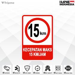 Jual Rambu Batas Kecepatan Maksimal 30 km/Jam 35cm x 50cm Plat ...