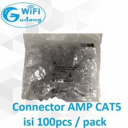Jual AMP COMMSCOPE Connector CAT6 RJ45 (6-2111979-3) Isi 100Pcs ...