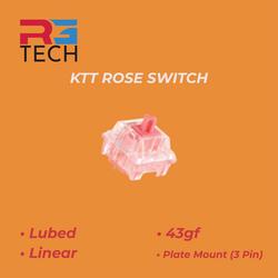 Jual Content KTT Rose Pre-Lubed Mechanical keyboard switch (Linear ...