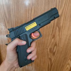 Jual Pistol Mainan Air Spring Gun Tembakan Kokang Calibre Colt 22 ...