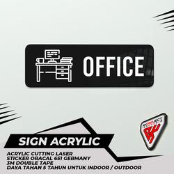 Jual Office Kantor Signage Acrylic Sign Board Papan Label Akrilik ...