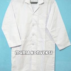 Jual Jas Lab warna Jas Laboratorium Warna Biru Lengan Panjang Karet ...