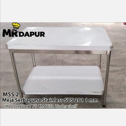 Jual WORK TABLE KITCHEN MEJA STAINLESS SERBAGUNA 2 SAP MRDAPUR WT 2 ...