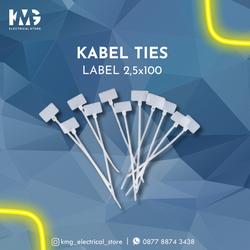 Jual CABLE TIES LABEL B 2.5X100 mm(Label 12.5x20mm) - Putih - Kota ...