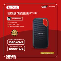 Jual SanDisk Extreme SSD Portable V2 2TB 1TB 500GB USB Type C External SSD - 1TB|E30|800MB ...