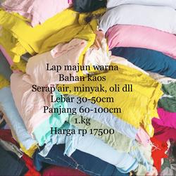 Jual KAIN LAP MAJUN PERCA KATUN ISI 1 kg tanpa jahit LAP KOMPON ...