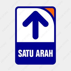 Promo Rambu Jalur Satu Arah 35cm x 50cm Plat Alumunium - Kota Bandung ...