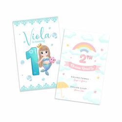 Jual Undangan Ulang Tahun Anak 1 Sisi Custom Free Design | Birthday Card - Jakarta Pusat - Citra ...