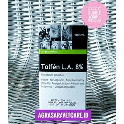 Jual Tolfen LA 8% 100ml anti inflamasi analgesik hewan ternak 100 ml ...