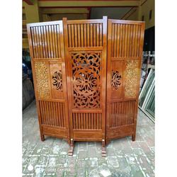 Jual sketsel partisi ruangan estetik kayu jati dan rotan minimalis ...