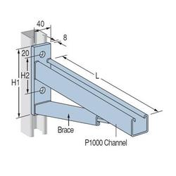 Jual UNISTRUT PCL-SERIES, Cantilever Bracket, Hot Dipped Galvanised ...
