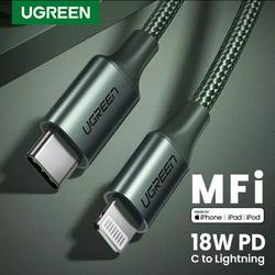 Jual UGREEN Kabel Data iPhone MFi USB Lightning Dan USB Type C To Lightning - USB-A 60161 1M ...