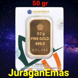 Jual 50 GR (GRAM) GOLDBAR/LOGAM MULIA/LM/EMAS BATANGAN ANTAM ...