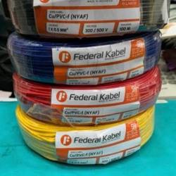 Jual FEDERAL Kabel Cable Grounding NYAF 1 x 0.5mm 0,5mm Yellow/Green ...