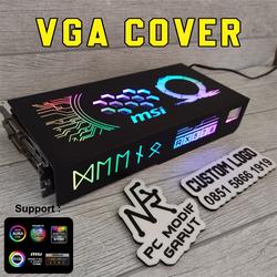 Jual Custom Backplate VGA Cover Led RGB ARGB Rainbow 3/4pin Acrylic ...