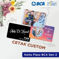 Jual Custom Kartu Flazz Card BCA Gen 2 Cetak Foto Gambar Design Print UV - Print 1 Sisi ...