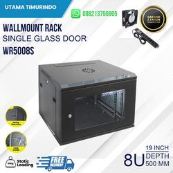 Jual Wallmount 8U Indorack Single Door 500mm WR5008S Rack Server - LUAR ...