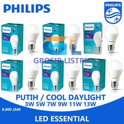 Jual Lampu LED Essential Philips 3W 5W 7W 9W 11W 13W Putih Kuning Original - 3 Watt, Putih ...