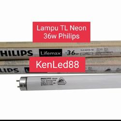 Jual Lampu PHILIPS T8 Neon 36W/36Watt TLD 54 Lifemax TL D T8 120Cm 36 W 765 - Lampu Aja ...