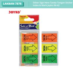 Promo Joyko SIGN HERE Memo Stick Index Notes Sticker Tanda Tangan IM-35 ...
