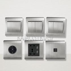 Jual ARCHITECH V16 DIAMOND SERIES/ Saklar Stop kontak Black DIAMOND NEW ...