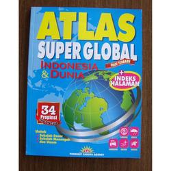 Jual Atlas Besar Global /Peta Indonesia /Peta Dunia. - Kota Surabaya ...