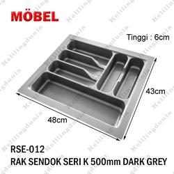 Jual Rak Sendok Garpu Laci 60 CM Plastik MOBEL 530 x 480mm Seri K Abu ...