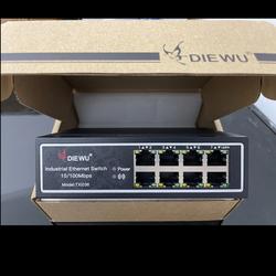 Jual Ethernet Switch 5 port 10/100Mbps DIN RAIL Industrial Ethernet ...