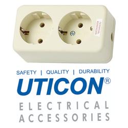 Jual UTICON STOP KONTAK ARDE 2 LUBANG ST-128 2P ST128 LOBANG ORIGINAL ...