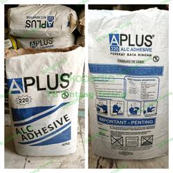 Jual SEMEN PEREKAT BATA RINGAN HEBEL APLUS 220 ALC ADHESIVE 40 KG - Kab ...