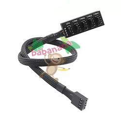Jual Kabel Fan Hub Pwm 4pin 1 to 5 Fan PWM Splitter Hub Cable 3 Pin / 4 ...