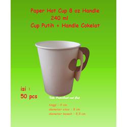 Jual Paper Hot Cup Gelas Kertas 8 oz 240 ml POLOS Premium Tebal 1 PAX 50 pc - Jakarta Utara ...