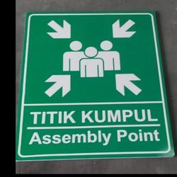 Jual Rambu Titik kumpul assembly point 90x60 cm - Jakarta Barat ...