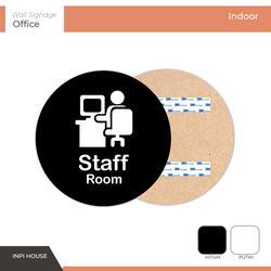 Jual staff room signage - logo acrylic - penanda ruang staff - sign ...