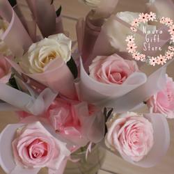 Jual BUKET BUNGA SINGLE ROSE BOUQUET/BUKET VALENTINE/SATU TANGKAI MAWAR ...