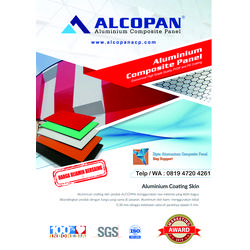 Promo ACP aluminium composite panel Alcopan White Glossy PE 3mm ...
