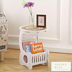 Jual Meja bulat side table 50x72cm Coffee table round table meja sudut ...