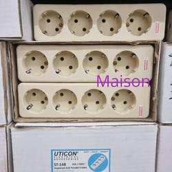 Jual Stop kontak uticon 1/2/3/4/5/6 lubang - terminal OB kuningan - 4L - Jakarta Barat - MAISON ...