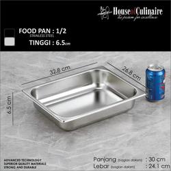 Jual Food Pan Stainless 1/1 Tinggi 15 cm Gastronom Pan - Kota Bandung - House of Culinaire ...