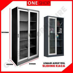 Promo Lemari Arsip Besi 2 Pintu Sliding Kaca|Kantor File| Sleding Geser - LEMARI ARSIP, TANPA ...