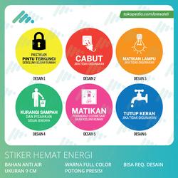 Jual sticker safe energy / stiker hemat energi listrik air lampu sampah ...