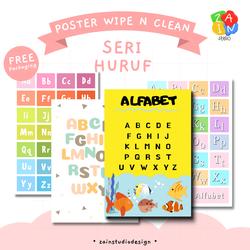 Jual POSTER BELAJAR EDUKASI ANAK MENGENAL HURUF ABJAD ABCD TIPE 05 ...