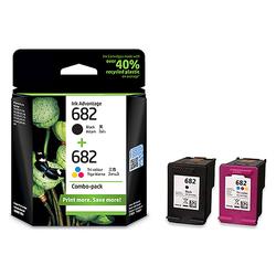 Jual Tinta Printer HP Original 682 Hitam Black Cartridge Combo 2 Pack ...