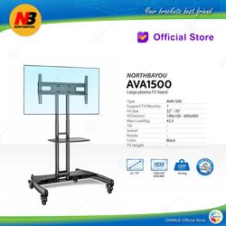 Jual North Bayou AVA1500-60-1P Steel TV Stand Dengan Roda bracket tv ...