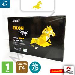 Jual Kertas HVS Kertas Fotocopy kertas print Ekon Copy F4 75 gsm - Dus ...