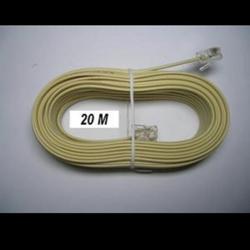 Jual Vention kabel Line Telepon RJ11 Telp Telfon Telpon - 20 Meter ...