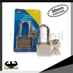 Jual Gembok putih besi leher panjang 30mm tanpa ver - Kota Surabaya ...