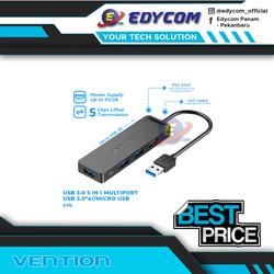 Jual Usb HUB Vention 4 Port Usb 3.0 2.0 High Speed Power Adapter OTG - CHL 3.0 Grey, 0.15m ...