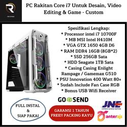 Jual PC Rakitan Core i7 LED 24inch Untuk Desain, Video Editing & Game - Kota Bandung ...